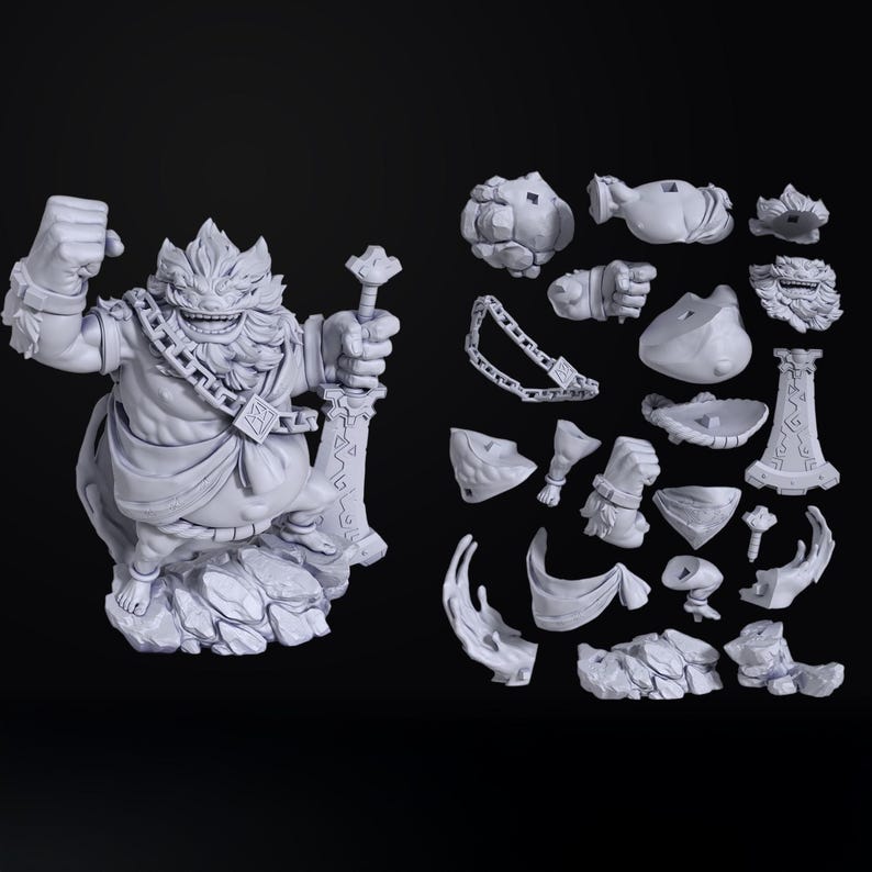 Daruk (zelda) | 1/6 Scale STL Statue | Mountain Guardian 3D Print Model ...
