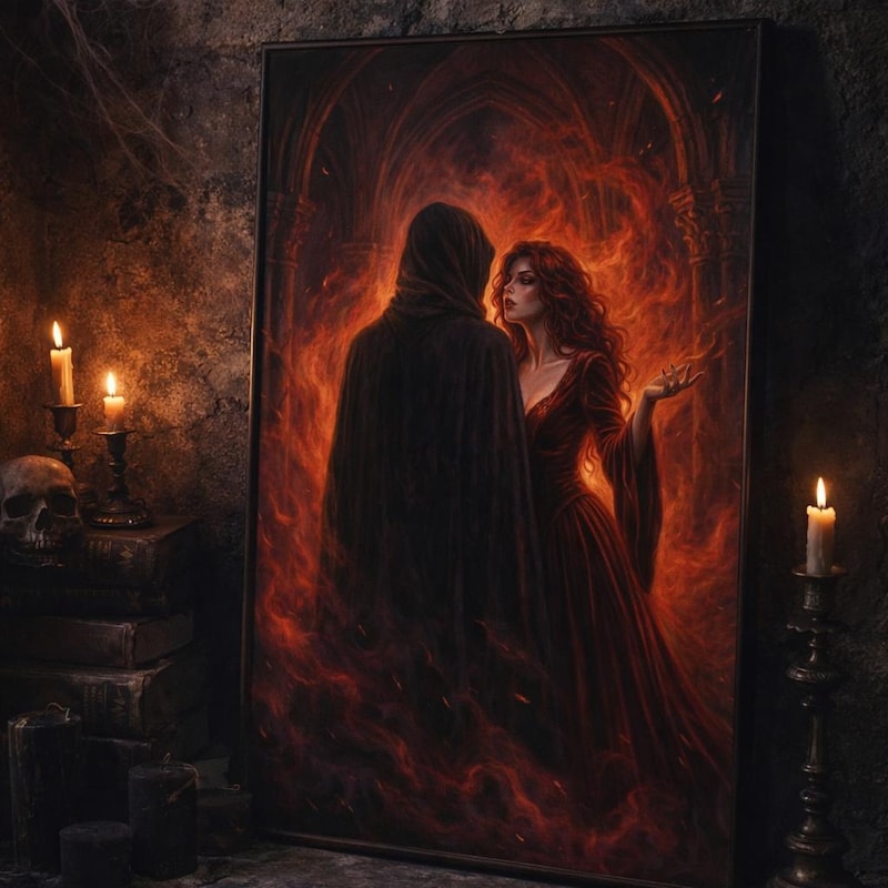 Lilith Gothic Canvas - Etsy