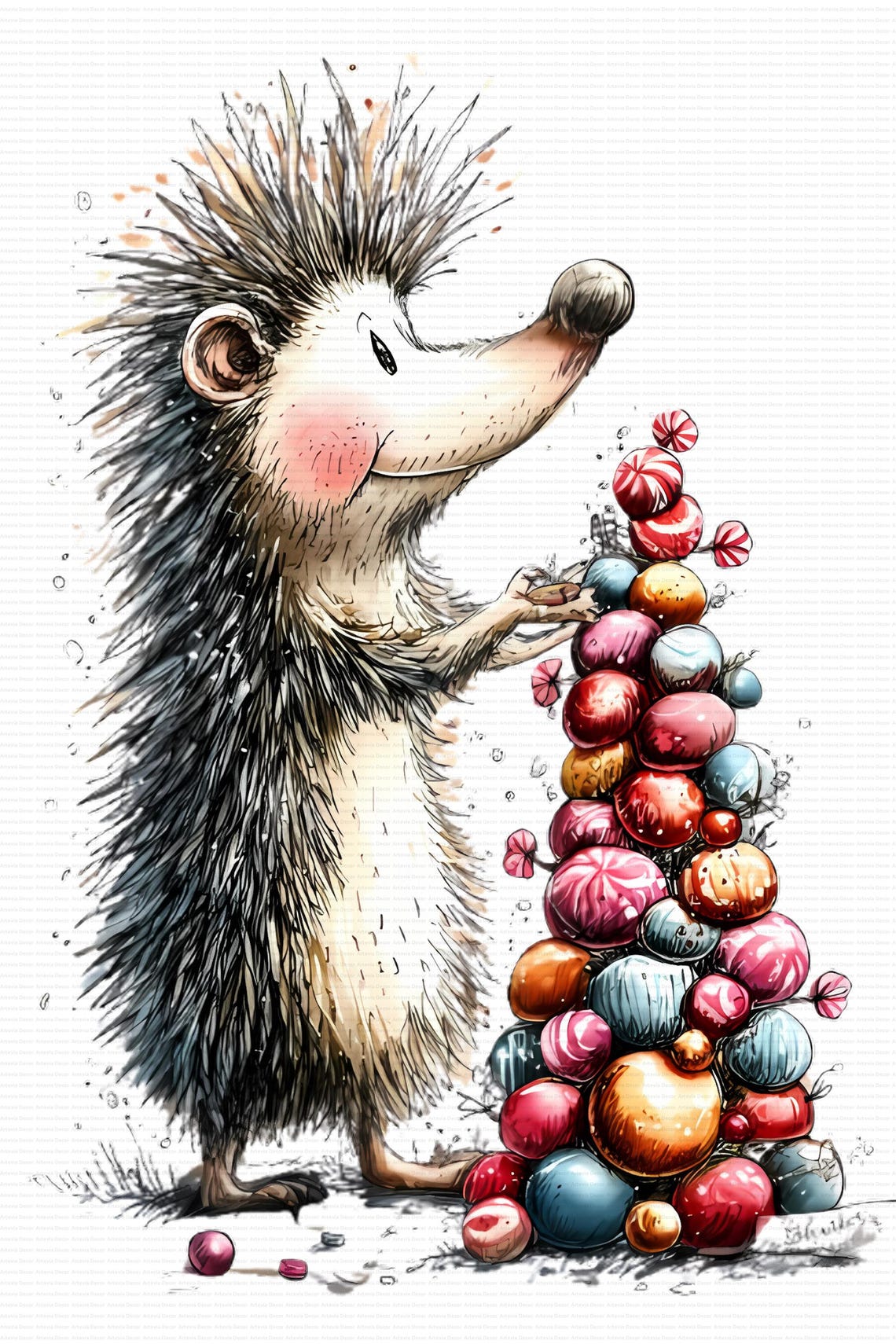 Christmas Woodland Animals Clipart | Cute Forest Animal PNG | Winter ...