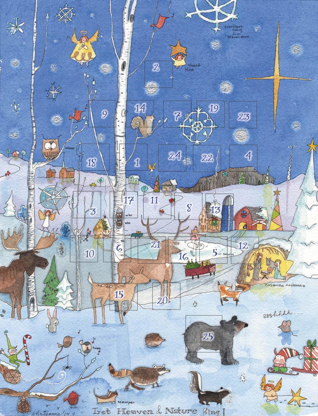 Advent Calendar Heaven & Nature - Etsy