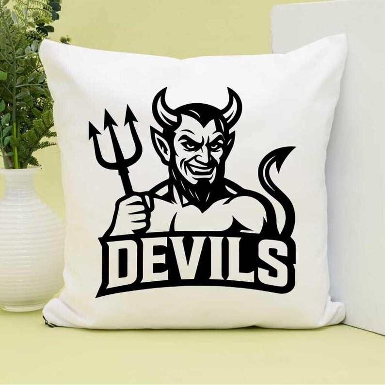 Devils Sports Team Logo SVG PNG DXF Mascot Baseball, Basketball ...
