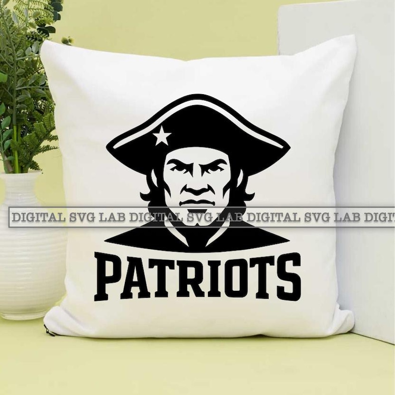 Patriots Sports Team Logo SVG PNG DXF Mascot Baseball, Basketball ...