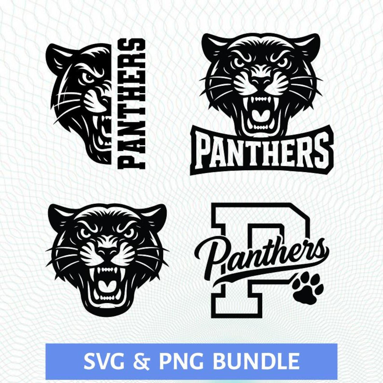 Panthers Svg Sports Team Logo SVG PNG, Panthers Mascot Baseball ...