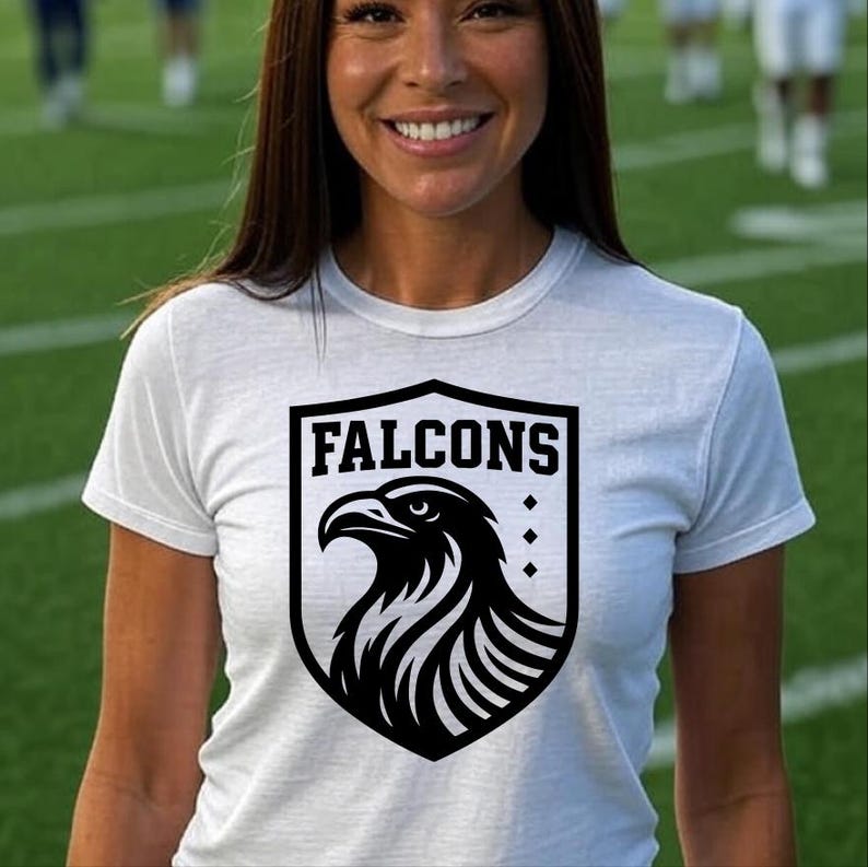 Falcons Svg Sports Team Logo SVG PNG DXF Mascot Baseball, Basketball ...