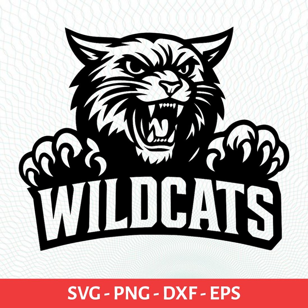 Wildcats Svg School Sport Team Logo SVG, Wildcats PNG, PDF, Dxf File ...