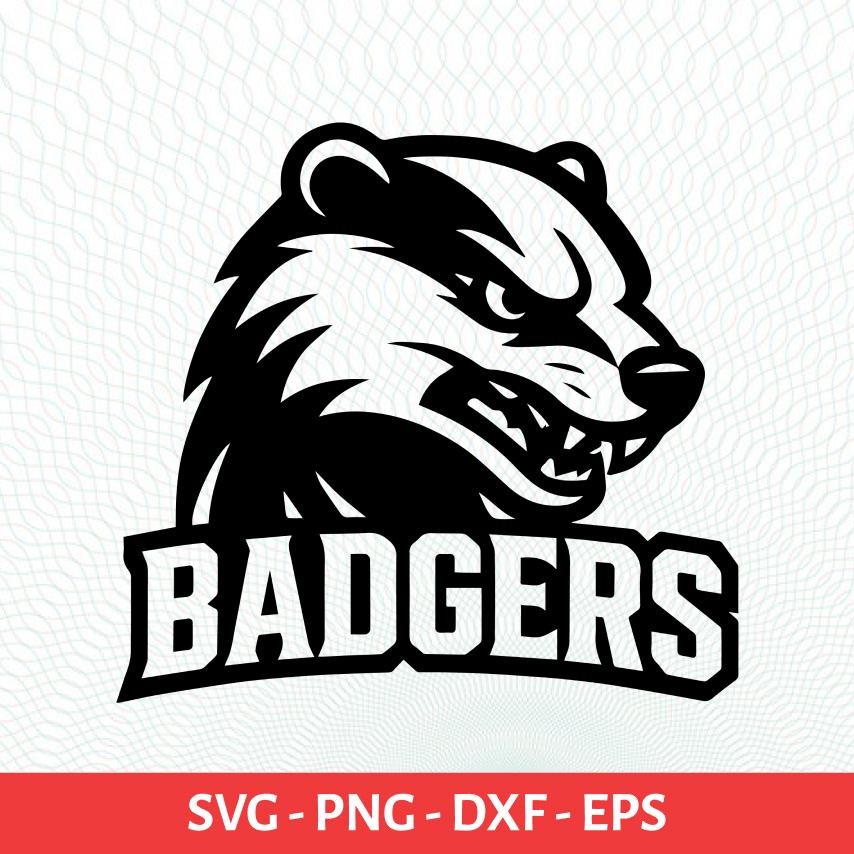Badgers Sports Team Logo SVG, PNG, Dxf, Badgers Baseball, Basketball ...