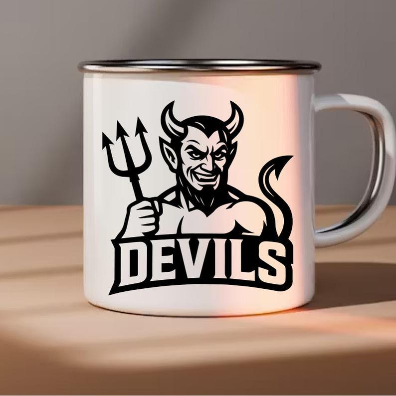 Devils Sports Team Logo SVG PNG DXF Mascot Baseball, Basketball ...