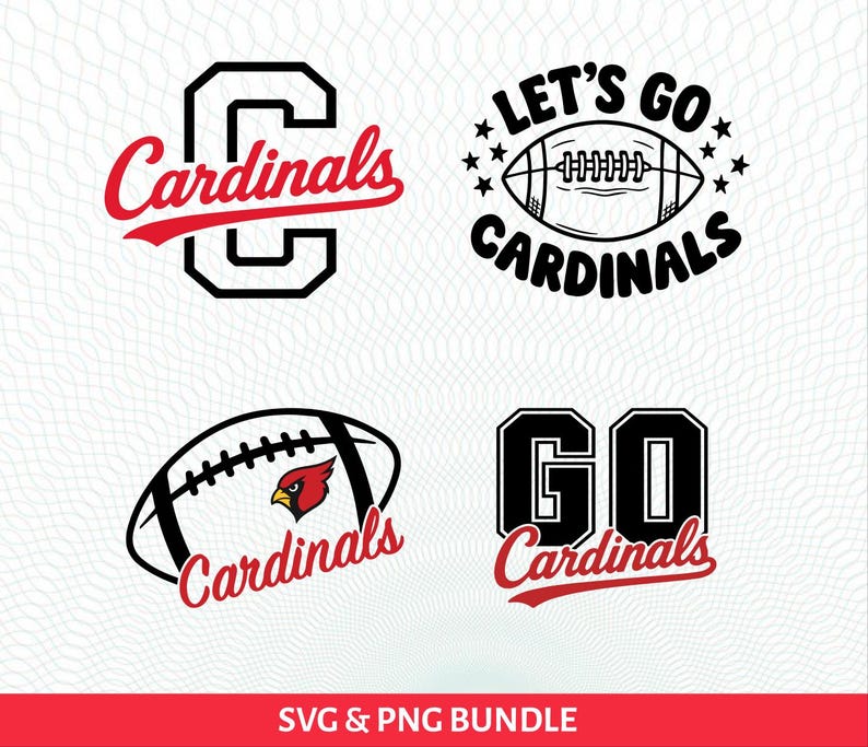Cardinal SVG Bundle, Cardinals Svg Logo, Cardinals Football Svg ...