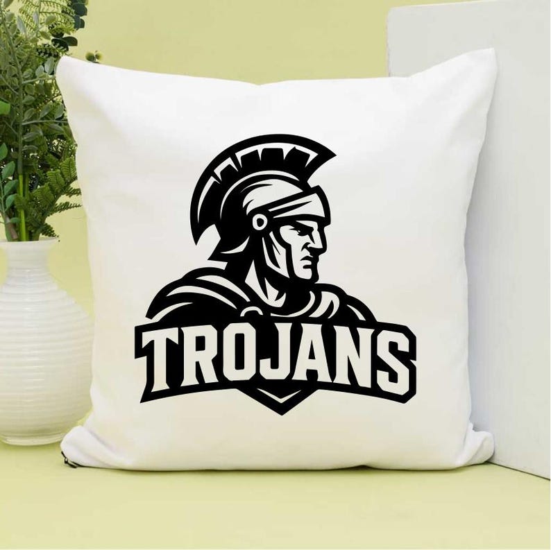 Trojans Svg Sports Team Logo SVG PNG DXF Mascot Baseball, Basketball ...