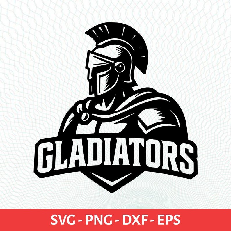 Gladiators Svg Logo School Sport Team, Gladiators PNG, PDF, Dxf ...
