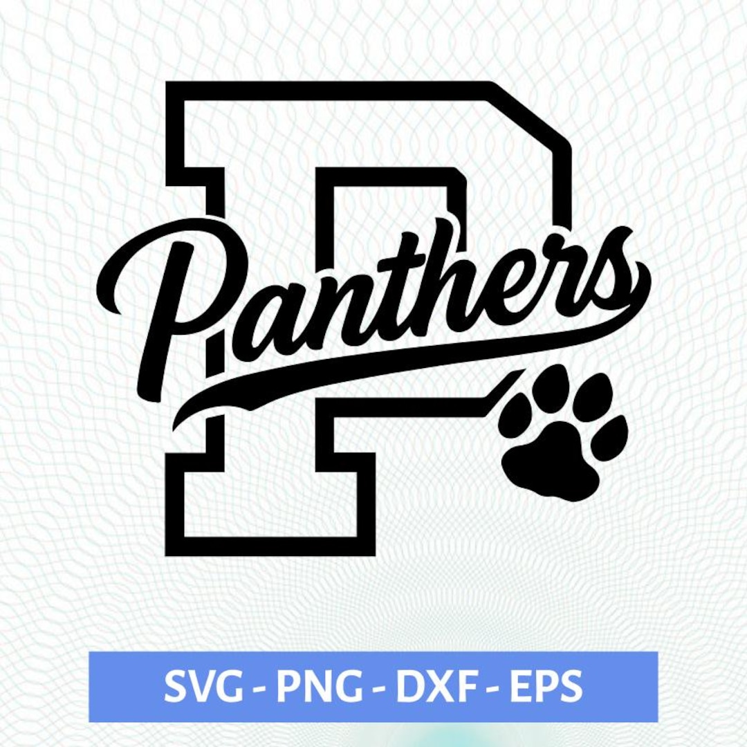 Panthers Svg Sports Team Logo PNG DXF, Panthers Mascot Baseball ...