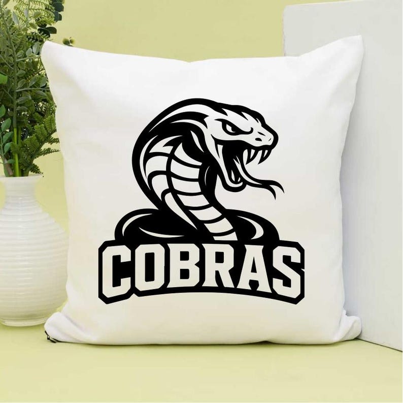 Cobras Sports Team Logo SVG PNG DXF Mascot Baseball, Basketball ...