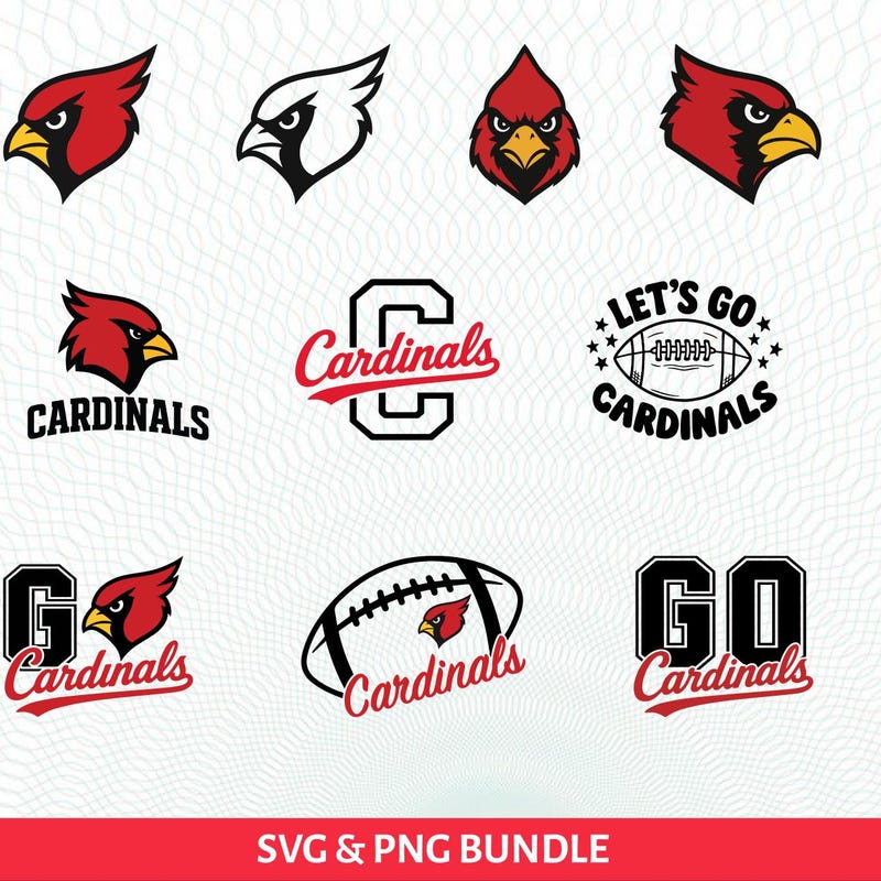 Cardinal Mascot Logos - Etsy