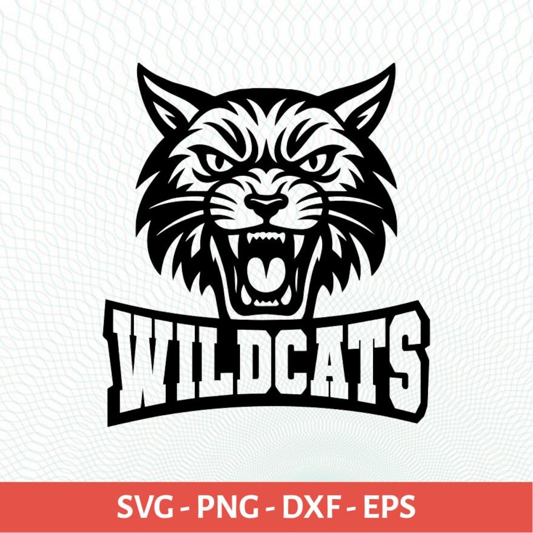 Wildcats Svg School Sport Team Logo SVG, Wildcats PNG, PDF, Dxf File ...
