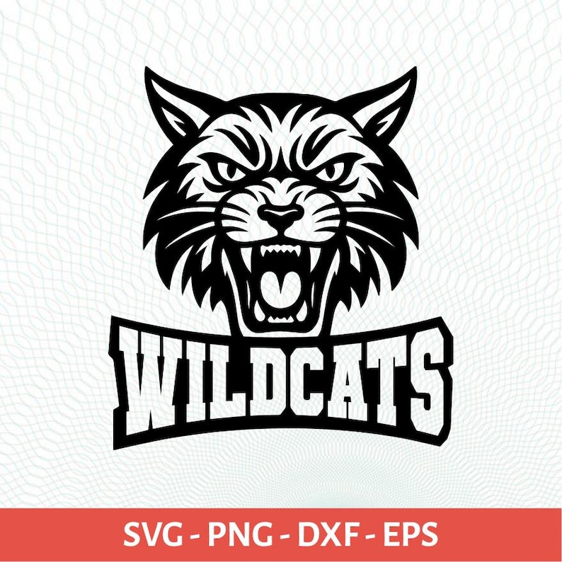 Wildcats Svg School Sport Team Logo SVG, Wildcats PNG, PDF, Dxf File ...