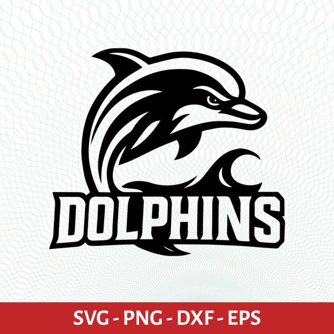 Dolphins Svg Sports Team Logo SVG PNG DXF Dolphin Mascot Baseball ...
