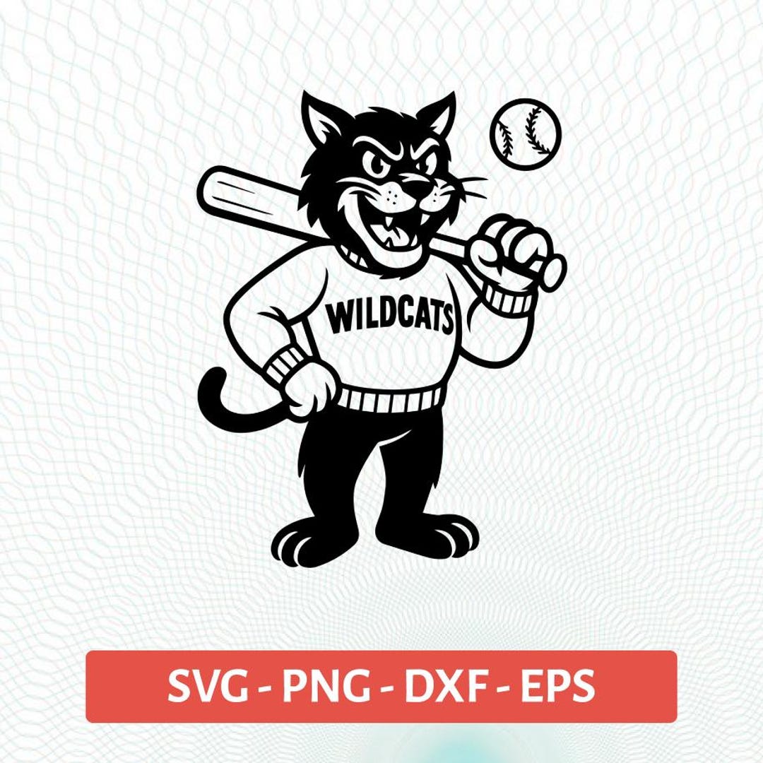 Wildcats Svg School Sport Team Logo SVG, Wildcats PNG, PDF, Dxf File ...