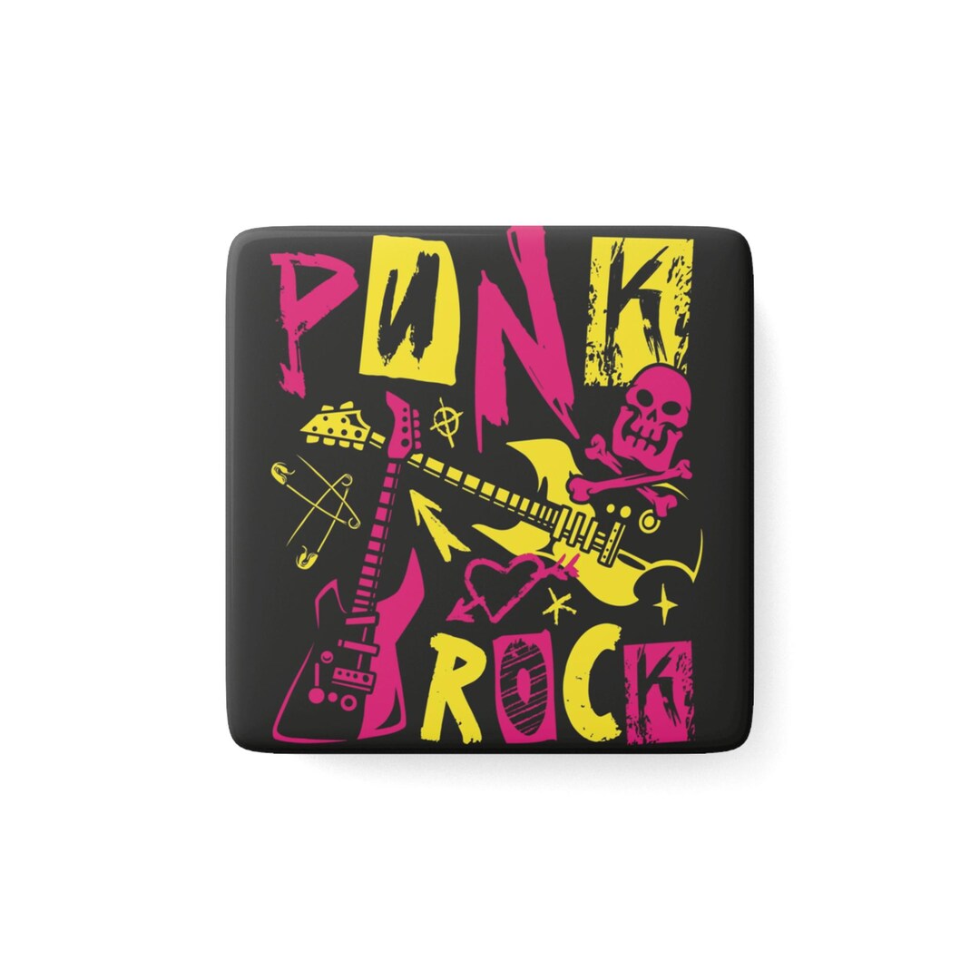 Punk Rock Porcelain Magnet: Goth Music Lover Decor - Etsy