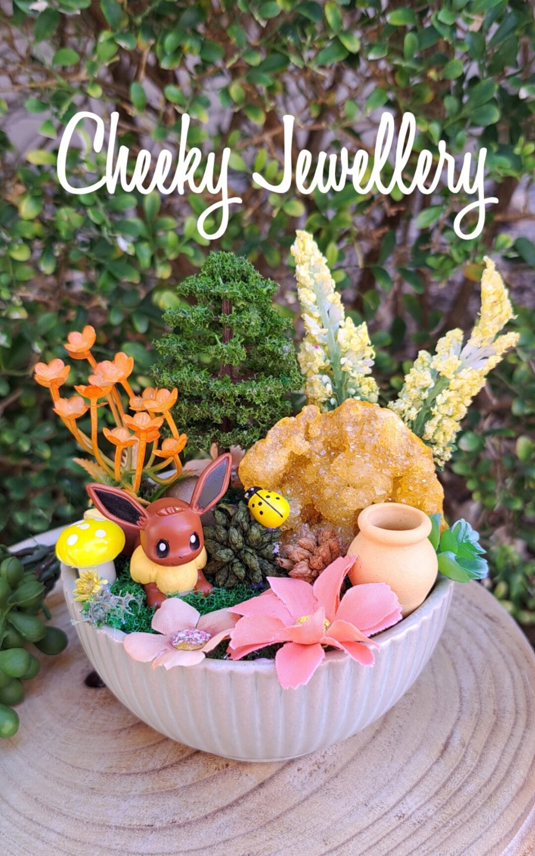 Eevee Pokemon Inspired Themescapes Gardens, With Crystal. Imagination ...