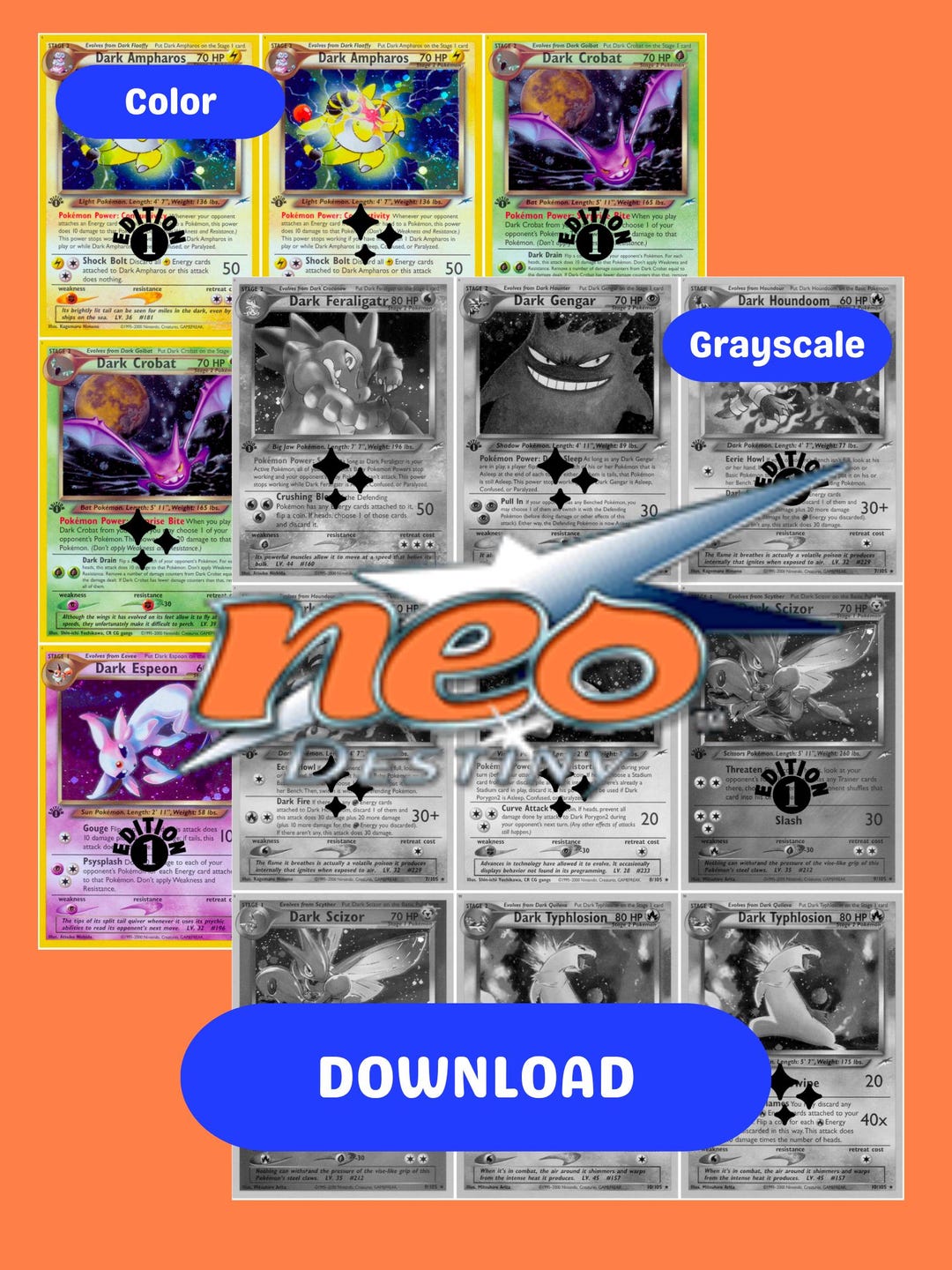 Neo: Destiny Printable Master Set Placeholders - Etsy