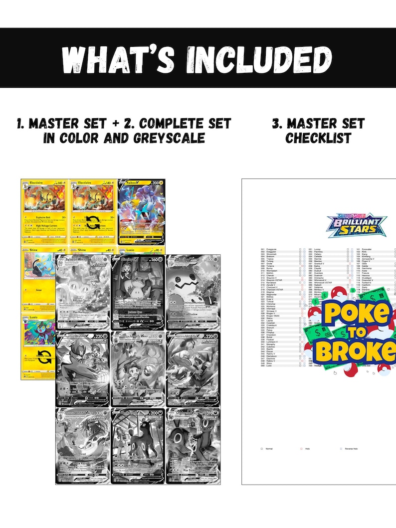 Sword & Shield: Brilliant Stars Printable Master and Complete Set ...