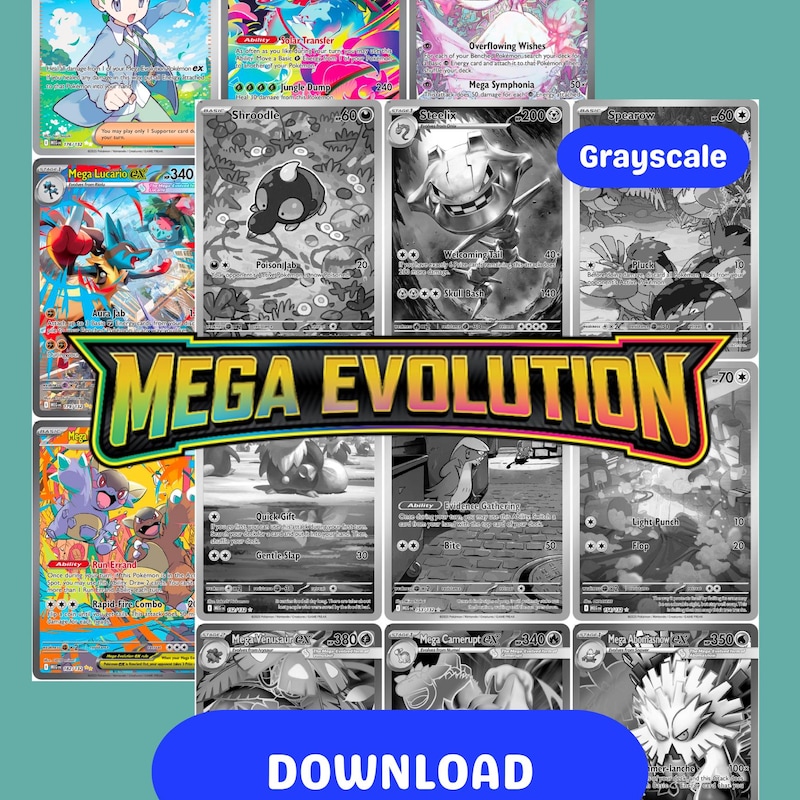 Mega Evolution Binder Etsy