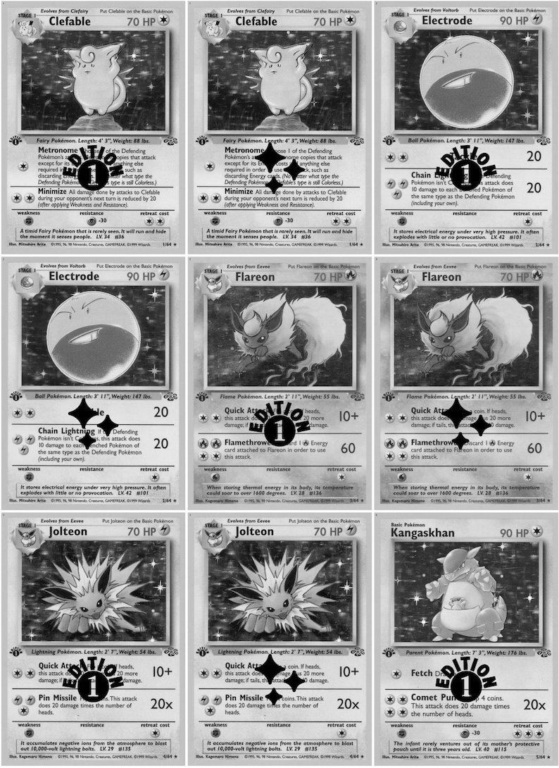 Base: Jungle Printable Master Set Binder Placeholders + Checklist ...