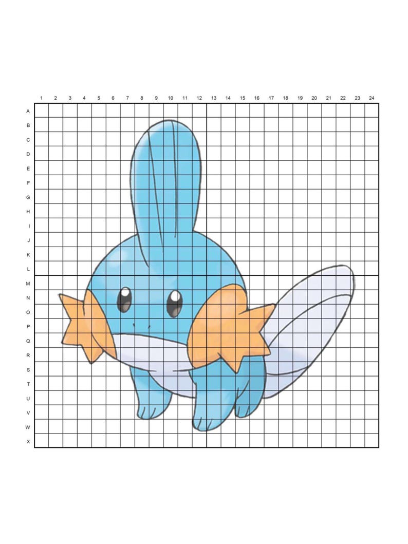 Pokémon Drawing Grid Workbook Gen 3, Learn to Draw Hoenn Pokémon ...