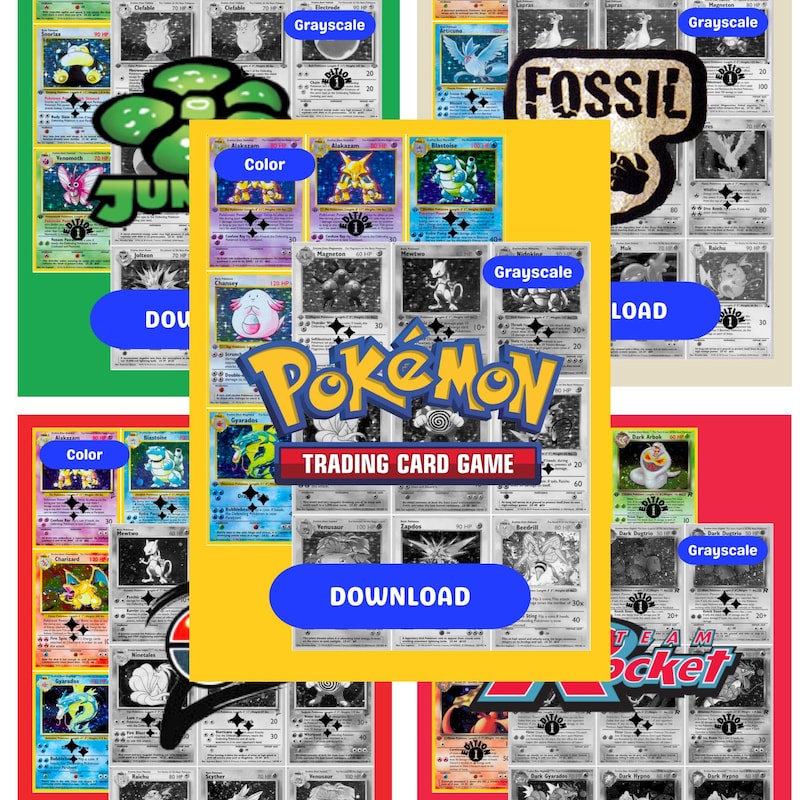 Base Set Jungle Fossil - Etsy