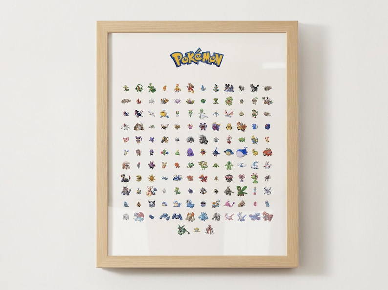 Hoenn Pokedex Poster, Gen 3 Pixel Art (digital Download) - Etsy Canada