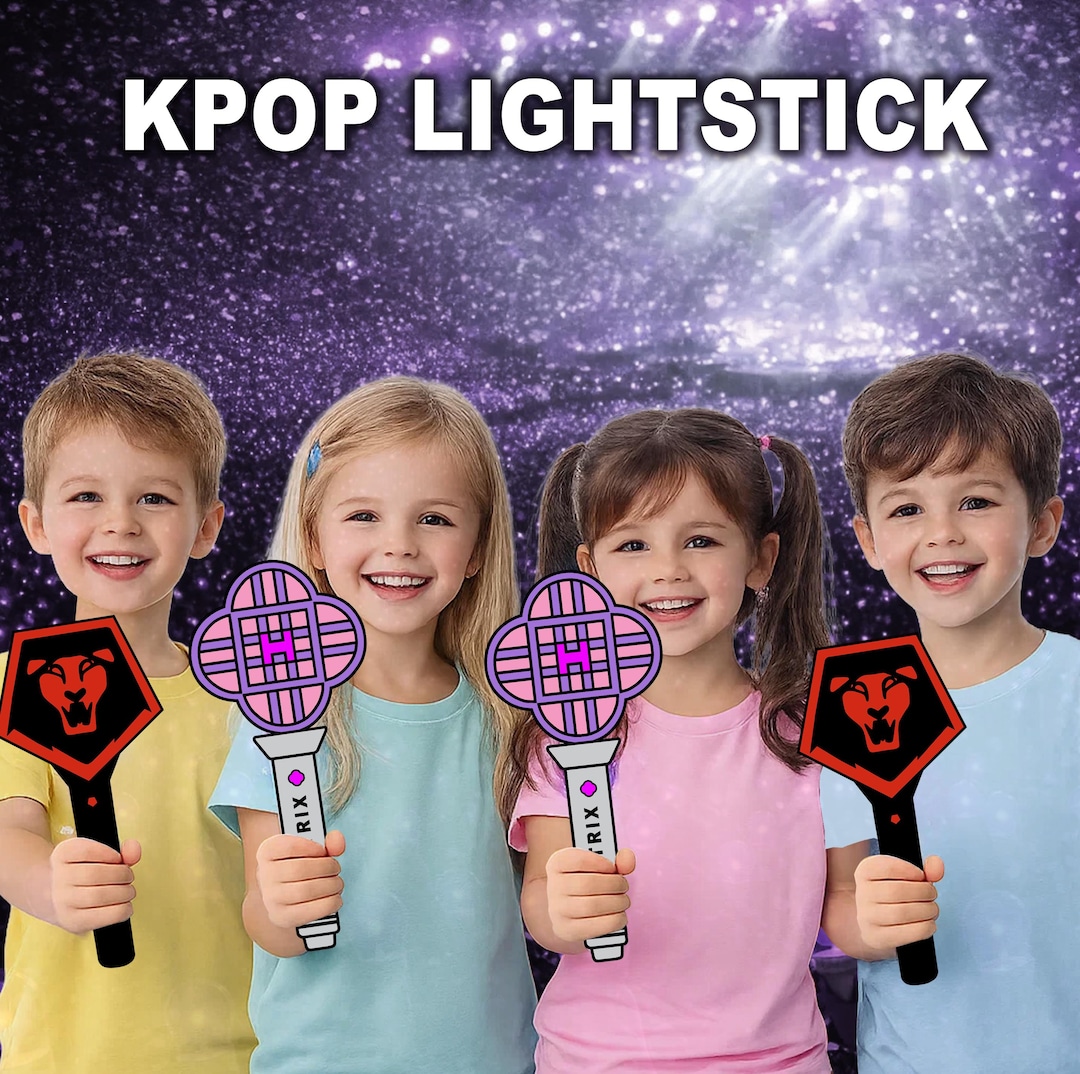 Kpop Demon Hunters Light Sticks, Huntrix and Saja Boys Concert Props ...