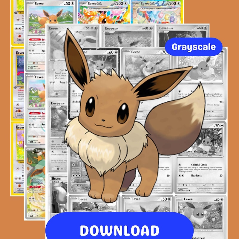 Binder Art Cards Eevee - Etsy