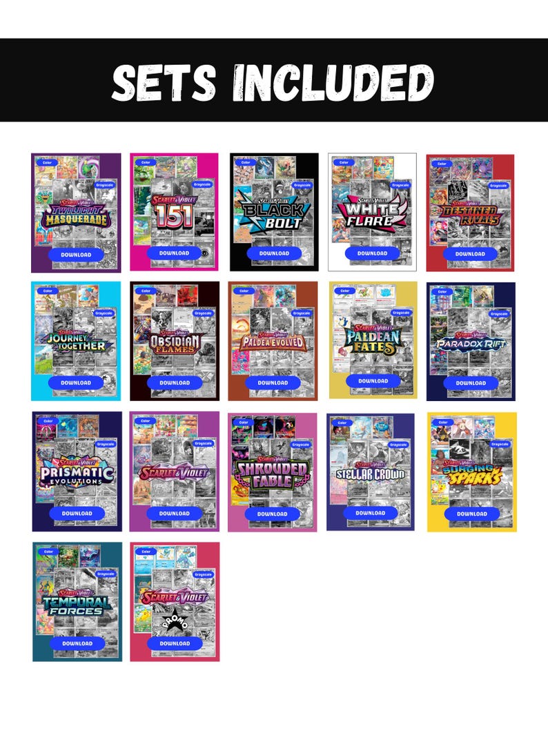 Scarlet and Violet Sets Ultimate Edition: All Scarlet & Violet Master ...
