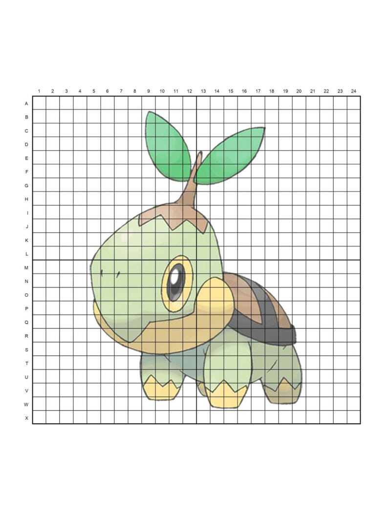 Pokémon Drawing Grid Workbook Gen 4, Learn to Draw Sinnoh Pokémon ...
