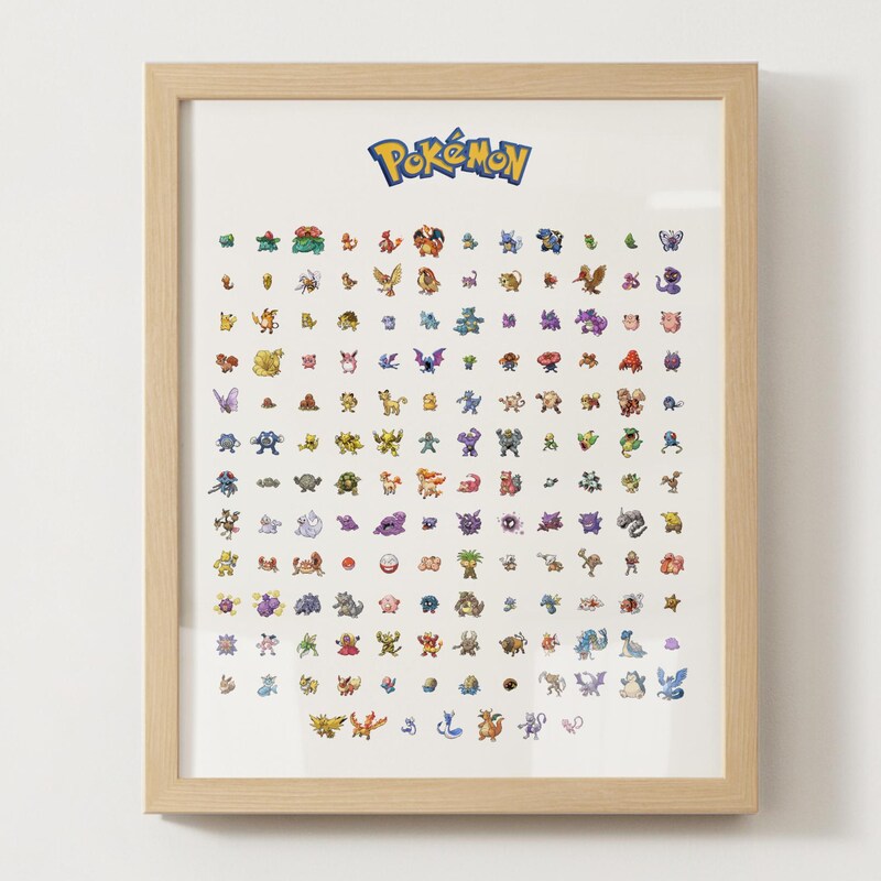 Pokemons Poster - Etsy