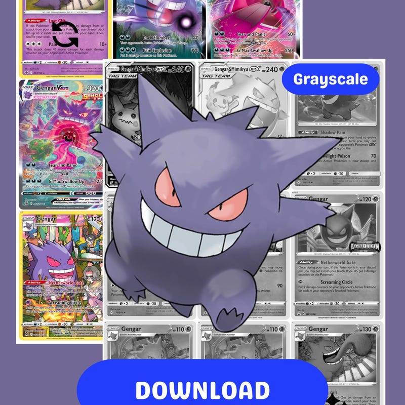 Gengar Binder for Cards - Etsy