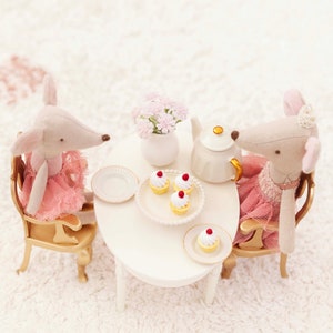 Handmade Miniature Raspberry Cream Cupcakes Perfect for Maileg Mice ...