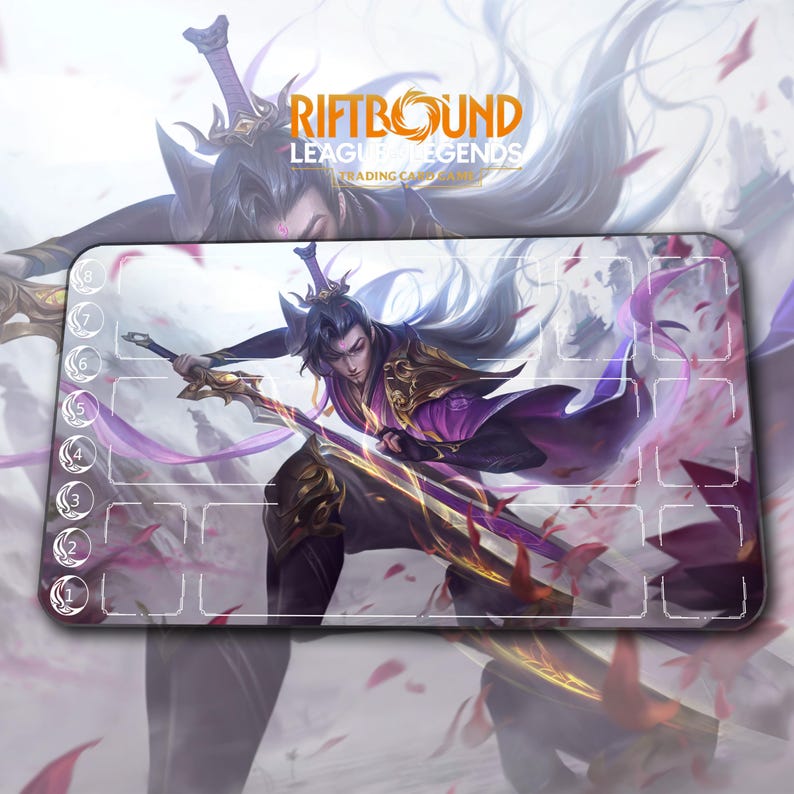 Playmat – Master Yi – Riftbound LOL TCG Game Mat 24x14 Inches ...