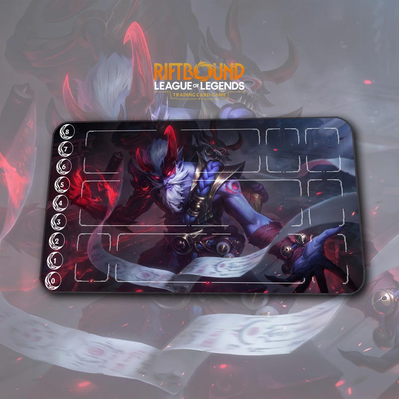 Playmat – Ryze Blood Moon – Riftbound LOL TCG Game Mat 24x14 Inches ...