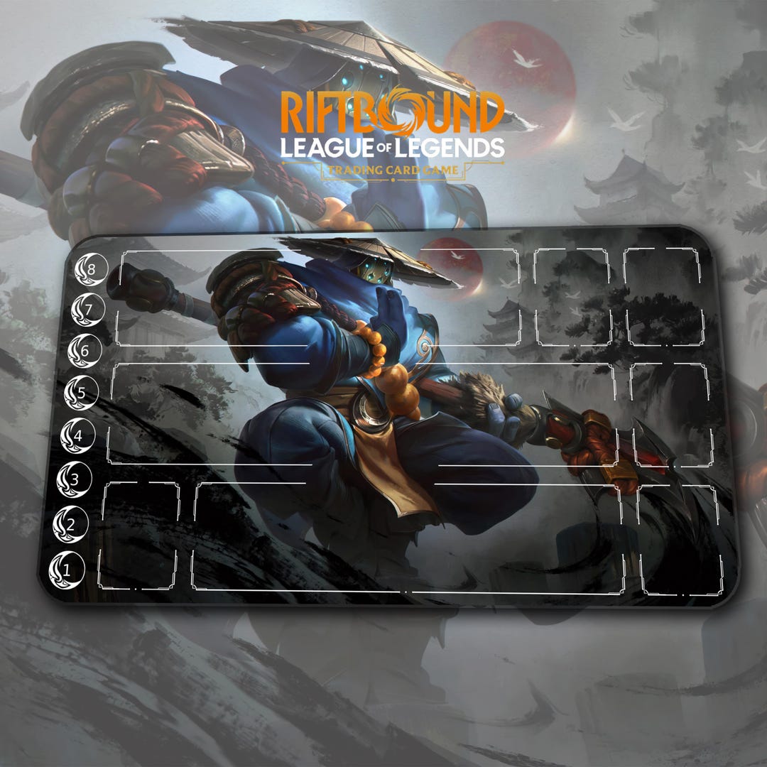 Playmat – Jax – Riftbound LOL TCG Game Mat 24x14 Inches (600x350x2mm ...
