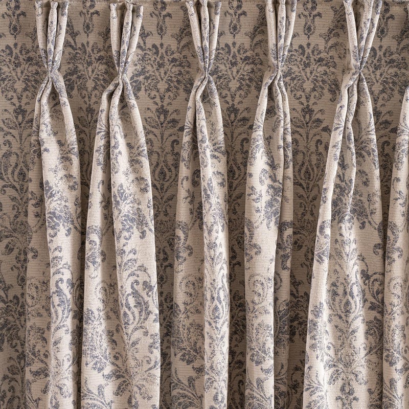 Damask Gray Curtains - Etsy UK
