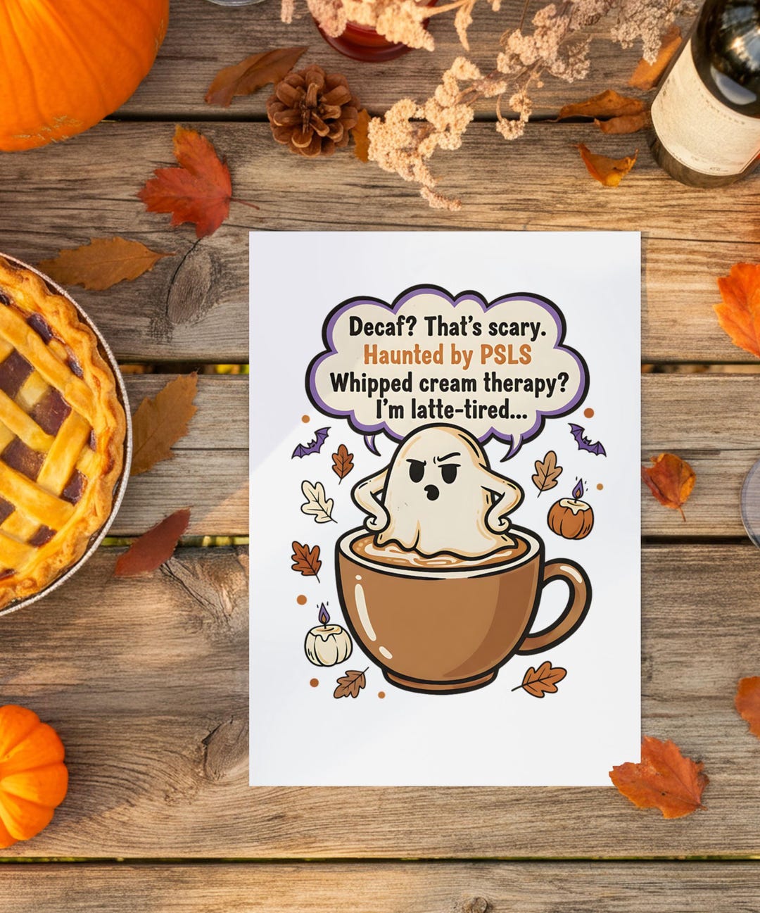 Decaf? That’s Scary! Funny PNG - Etsy