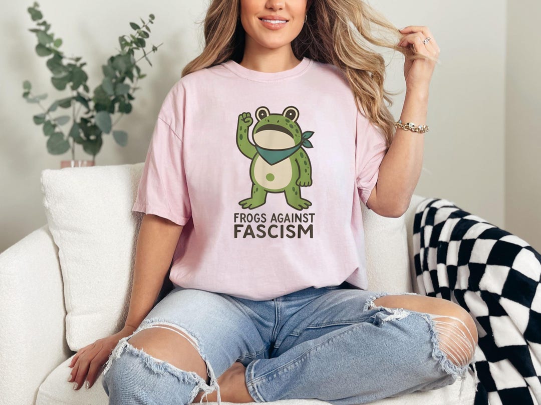 Frogs Against Fascism PNG, Cute Protest Frog Clipart, Activism ...