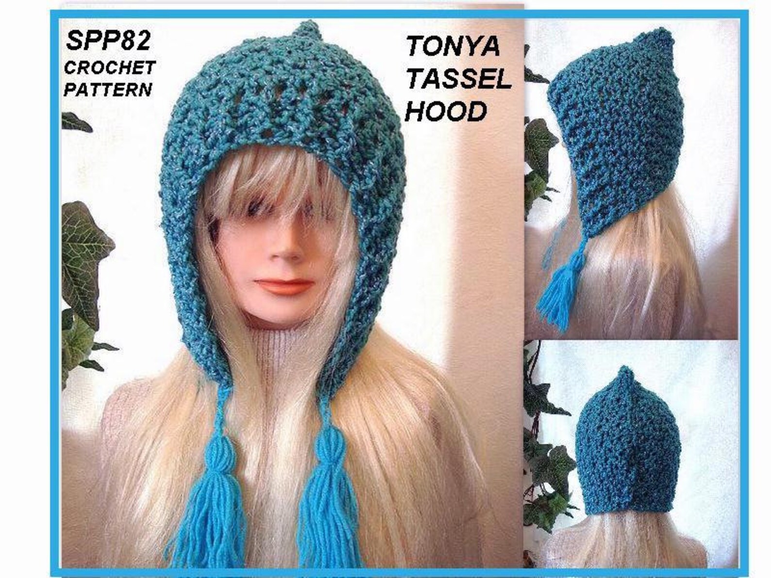 Instant Download PDF Crochet Pattern - Hood Hat - SPP82, Accessories ...