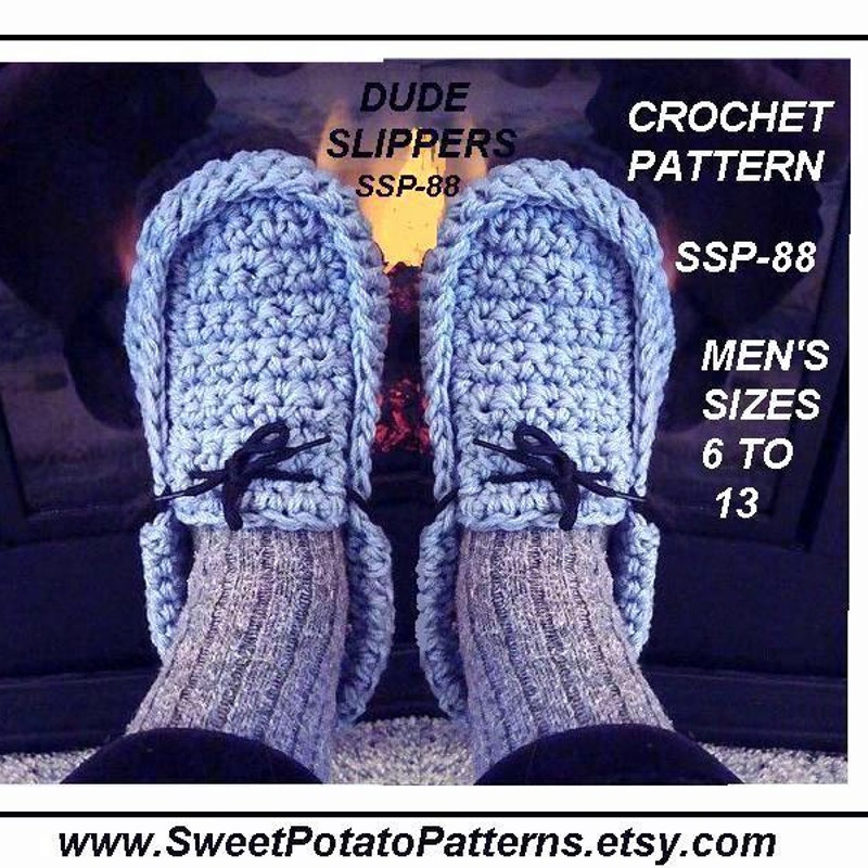 Mens Slipper Pattern - Etsy