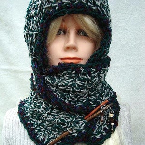 Instant Download PDF Crochet Pattern Schoodie Hat With - Etsy