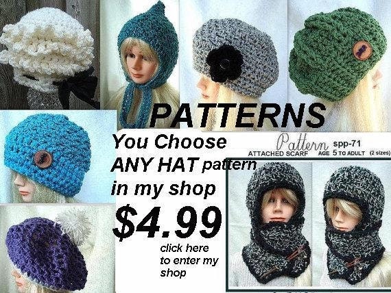 Instant Download PDF KNITTING Pattern Stephanie Ribbed Hat - Etsy