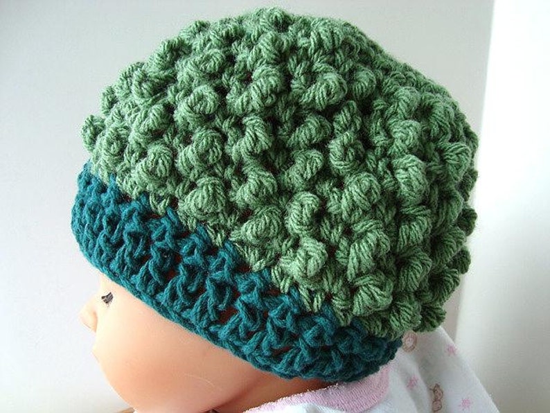 Instant Download PDF Crochet Pattern Bobble Stitch Hat SPP-106 Baby to ...