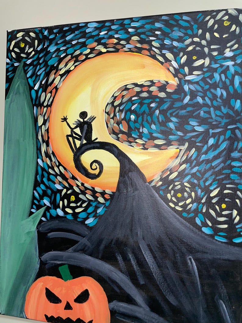 Jack Skellington Starry Night Painting – Nightmare Before Christmas X ...
