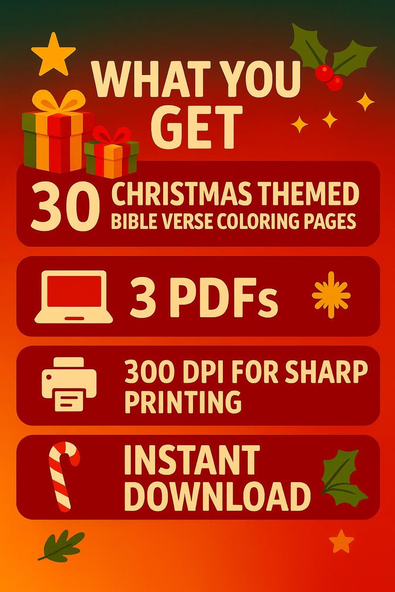 30 Christian Christmas Bible Themed Kids Coloring Pages - Etsy